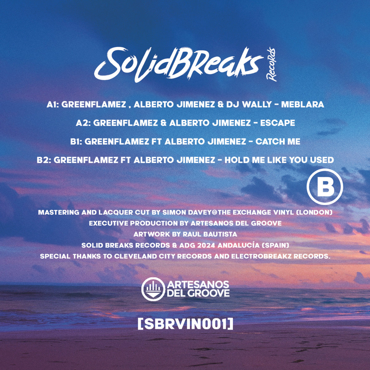 Greenflamez - Solid Breaks Records - Meblara EP - SBRVIN001 - 12" Viny – Defstar