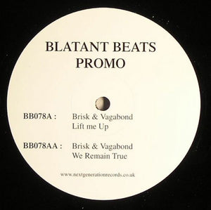 Buy Brisk & V.A.G.A.B.O.N.D. : Lift Me Up / We Remain True (12", Promo ...