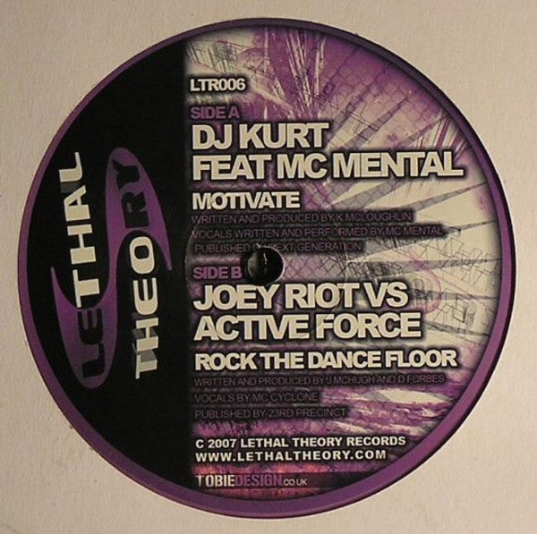 Buy DJ Kurt Feat MC Mental / Joey Riot Vs Active Force : Motivate ...