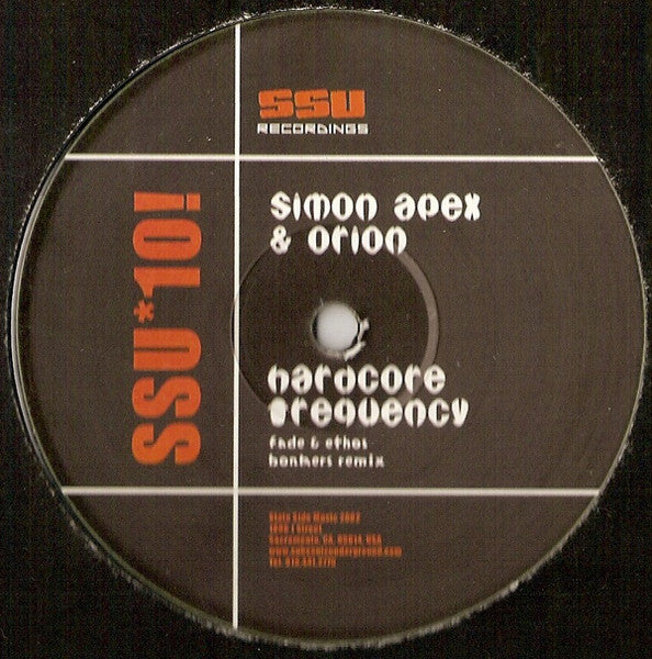 Buy Simon Apex & Orion / Simon Apex, Haze & Hectic : Hardcore Frequency ...