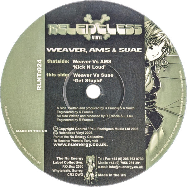 Buy DJ Weaver & AMS / DJ Weaver & Suae : Kick N Loud / Get Stupid (12 ...