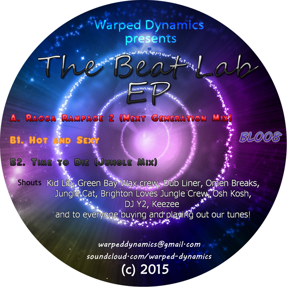 Beat Lab - Warped Dynamics - The Beat Lab EP - BL008 - 12" Vinyl – Defstar