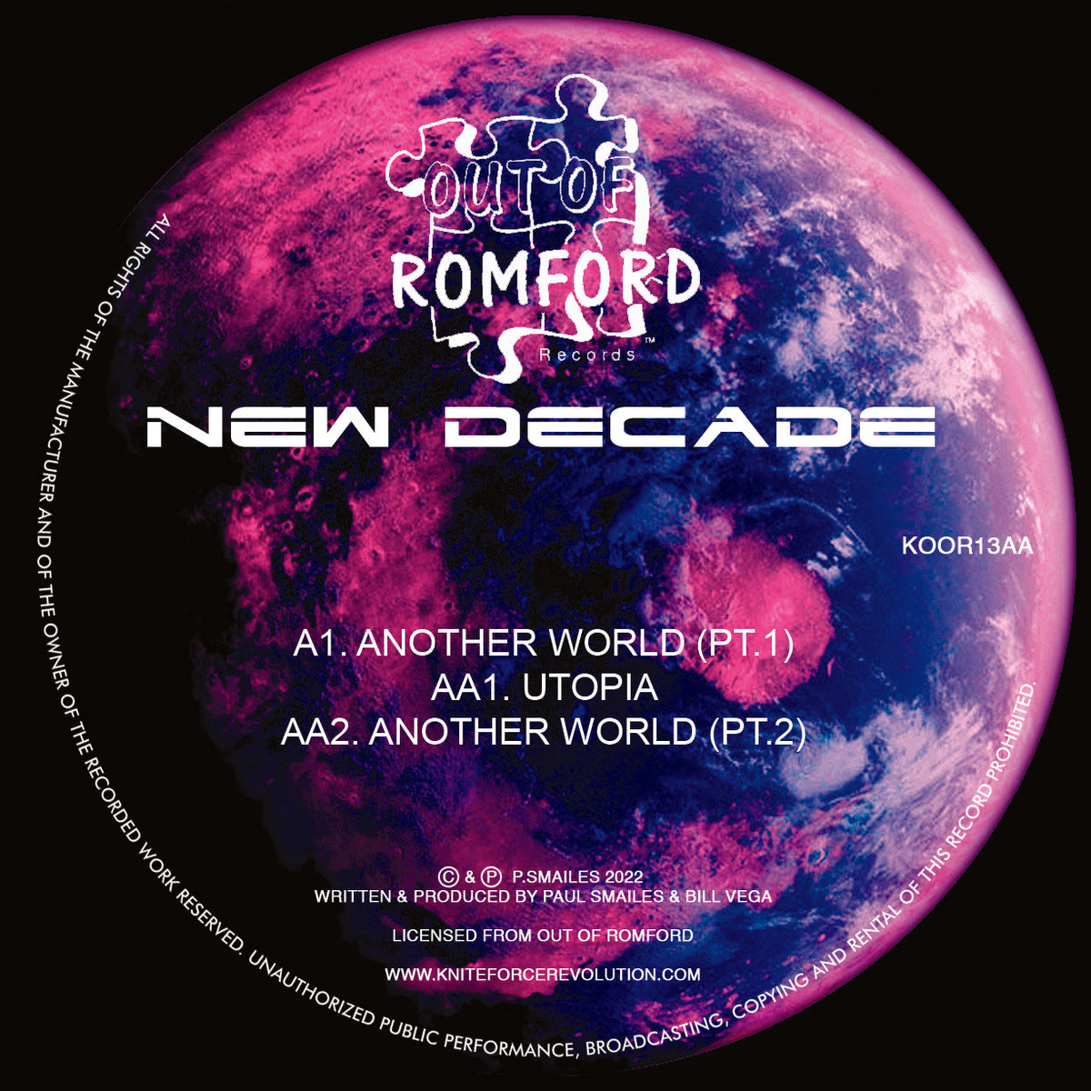 New Decade - Another World EP - Out Of Romford - KOOR13 - 12" Vinyl ...