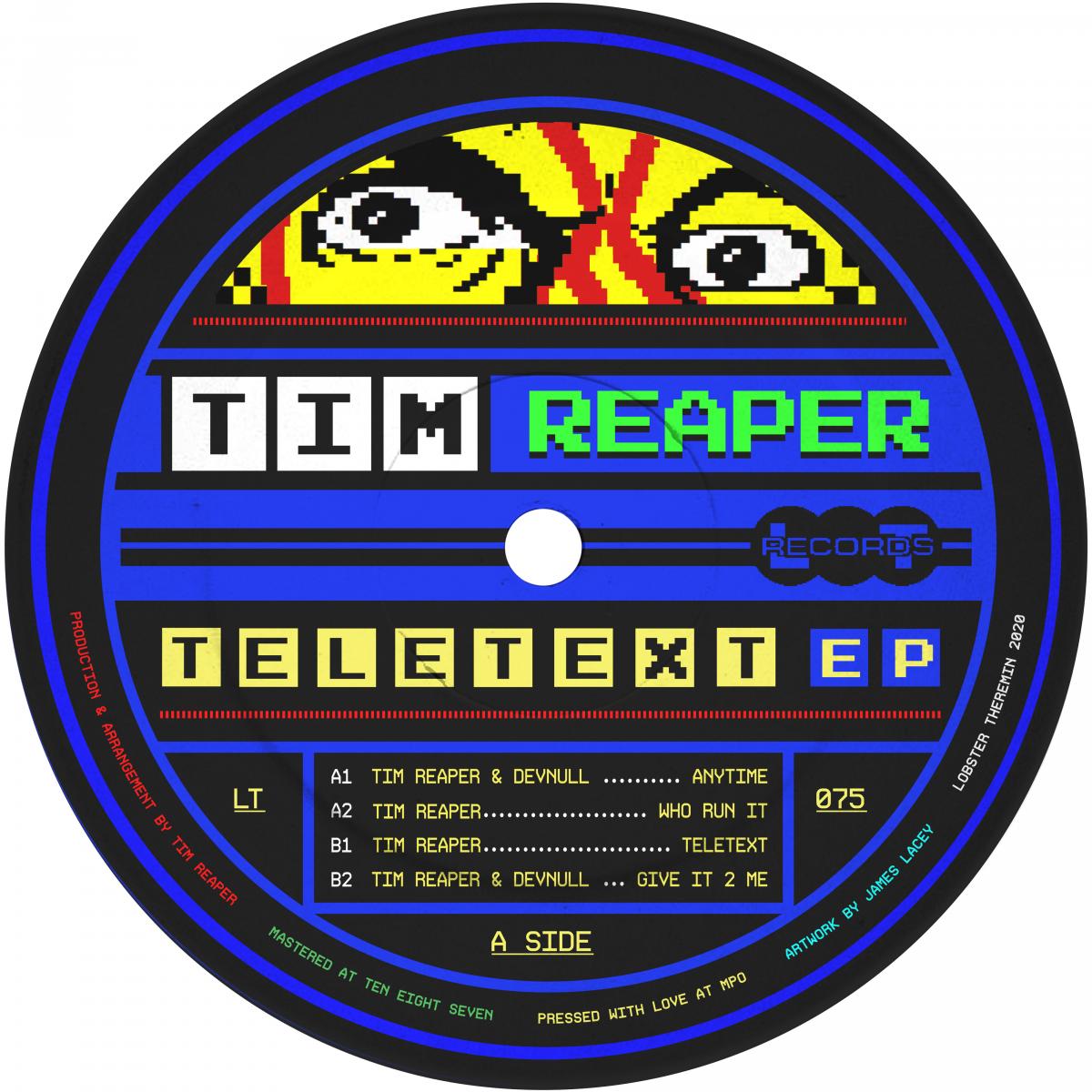 Tim Reaper - Teletext EP [blue marbled vinyl] - Lobster Theremin - LT0 ...