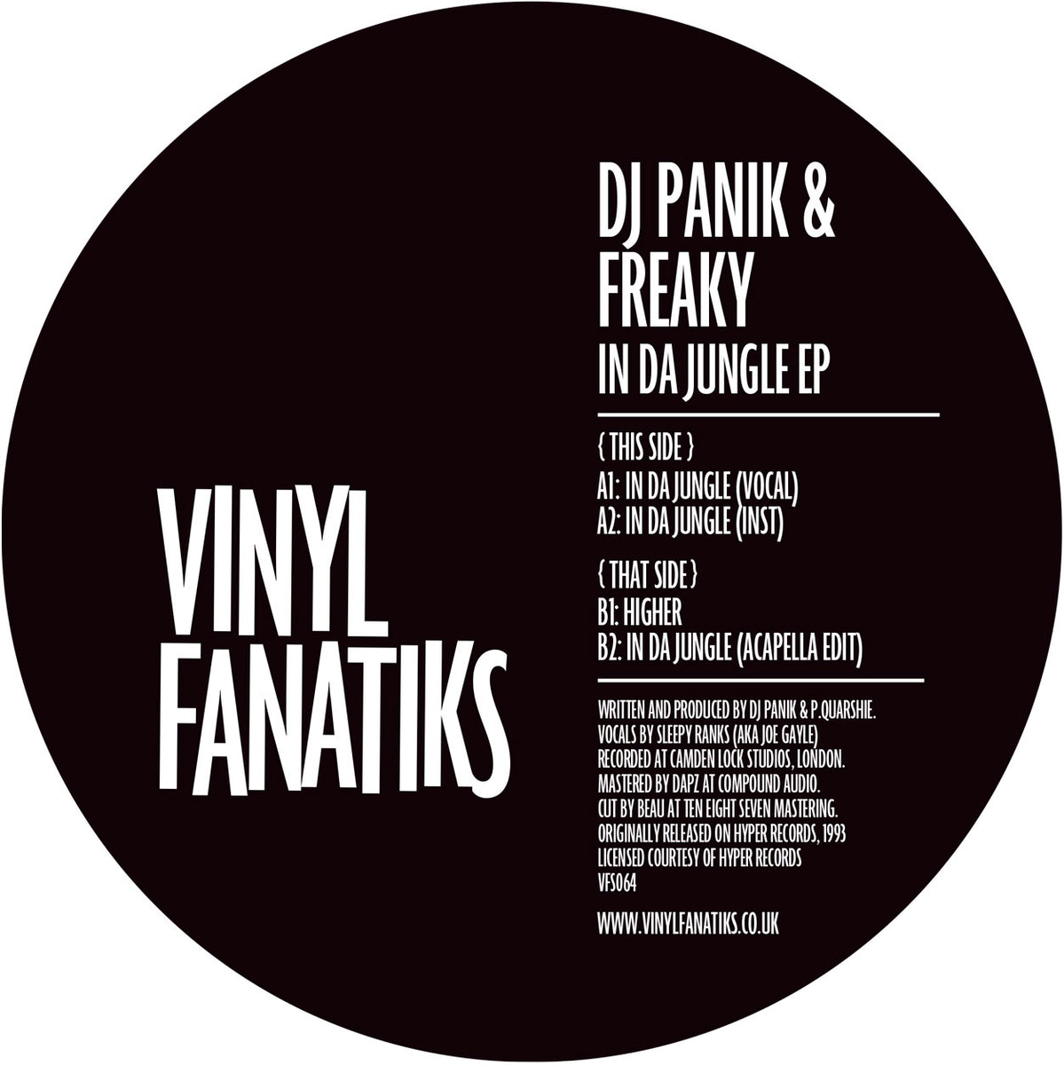 DJ Panik & DJ Freaky - In Da Jungle EP - Parma Violet 12" Marble Vinyl ...