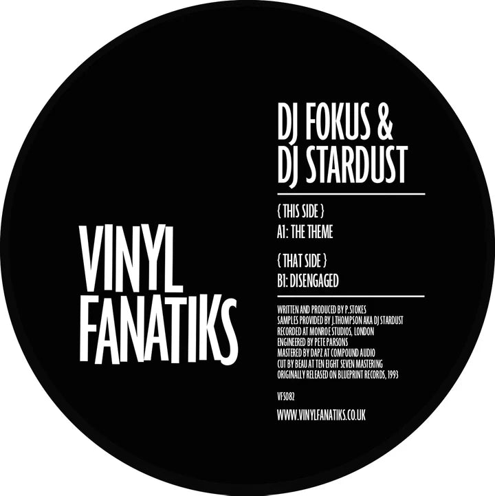 DJ Fokus & DJ Stardust - The Theme/Disengaged - VFS082 - BLACK VINYL ...
