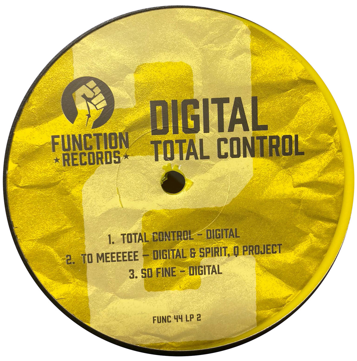Digital – Total Control Part 2 - Function – FUNC44LP2 - 12" Vinyl – Defstar
