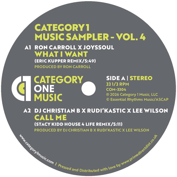 Ron Carroll - Category 1 Music Sampler - Vol. 4 - Category 1 - COM3304 ...