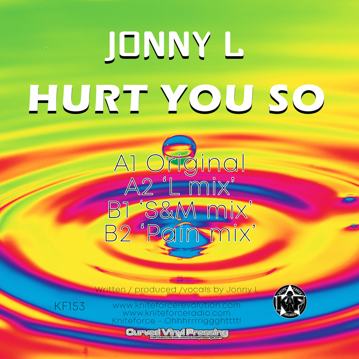 Jonny L - Hurt You So EP - Kniteforce - 12" Black Vinyl - KF153 – Defstar